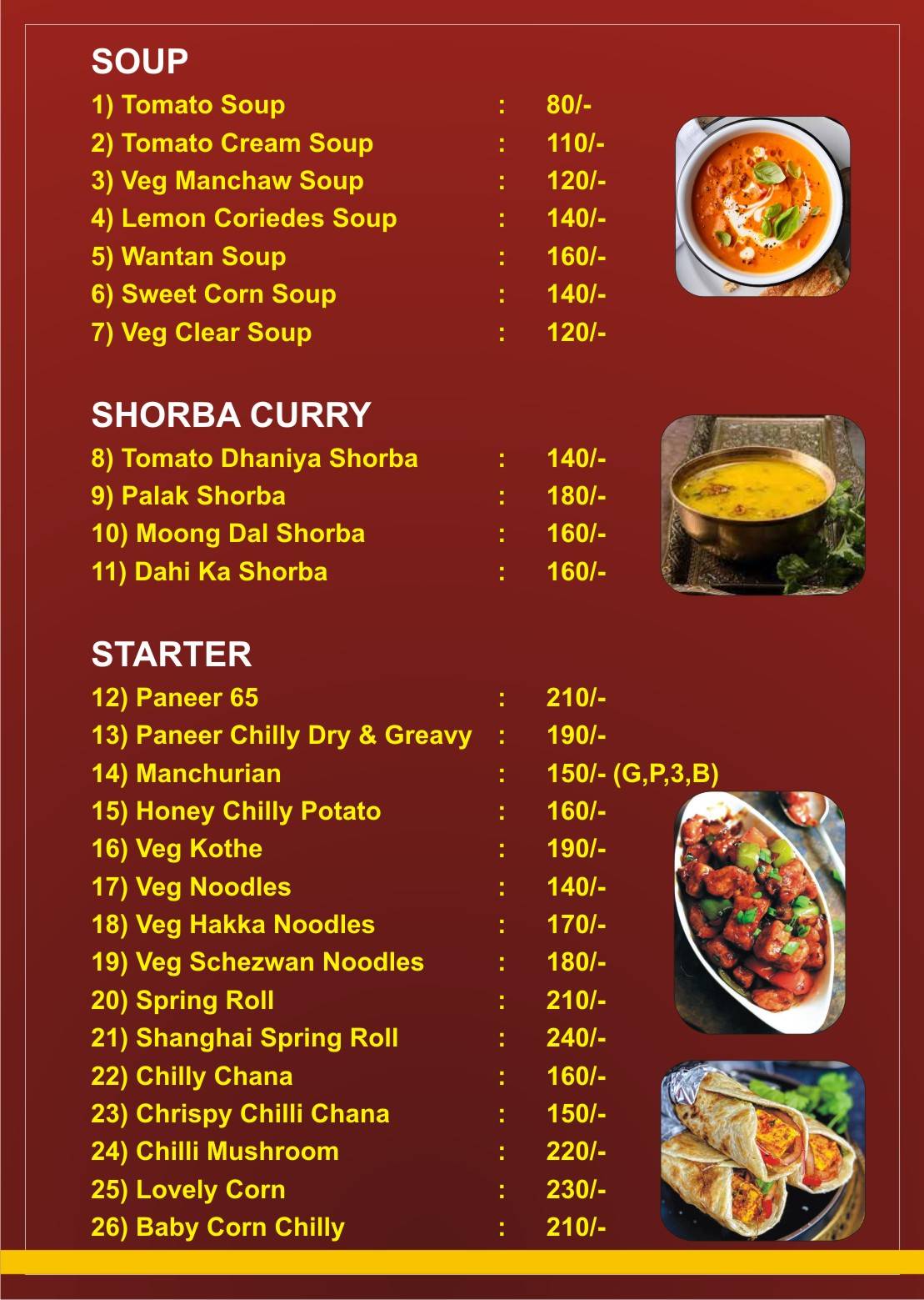 Menu at LITTI HOUSE CAFE AND FAMILY RESTAURANT, Chandrapur