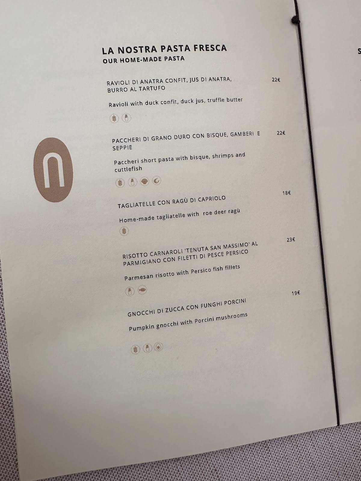 Menu at LOCANDA CAVALLINO restaurant, Varenna
