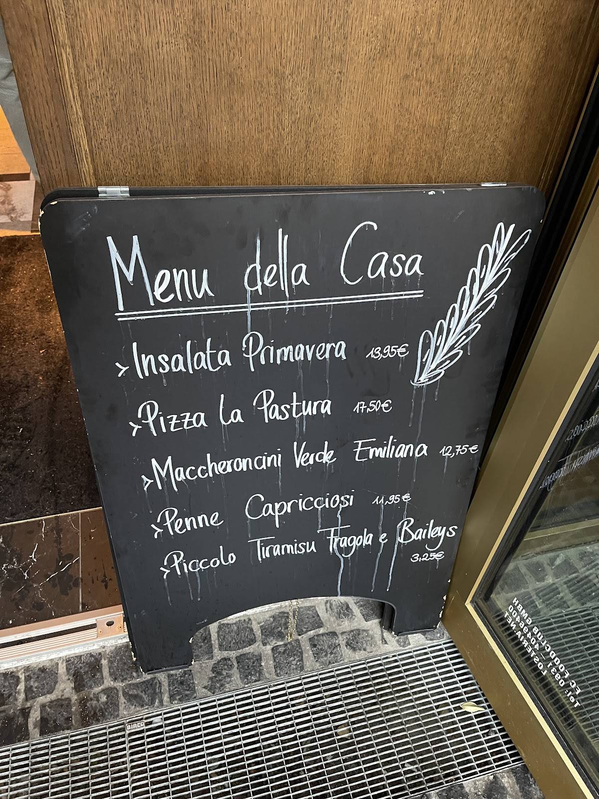 Speisekarte von L'Osteria Würzburg Paradeplatz restaurant, Würzburg