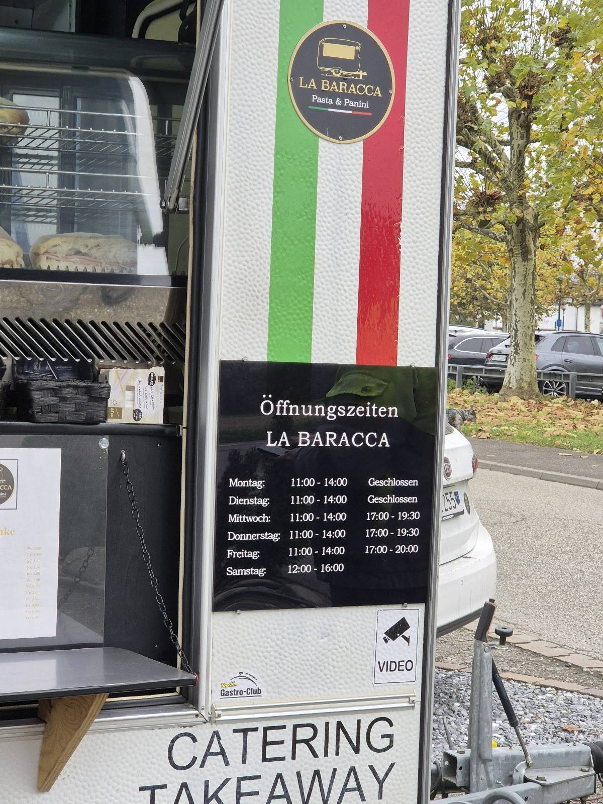 Speisekarte von La Baracca, Unterentfelden