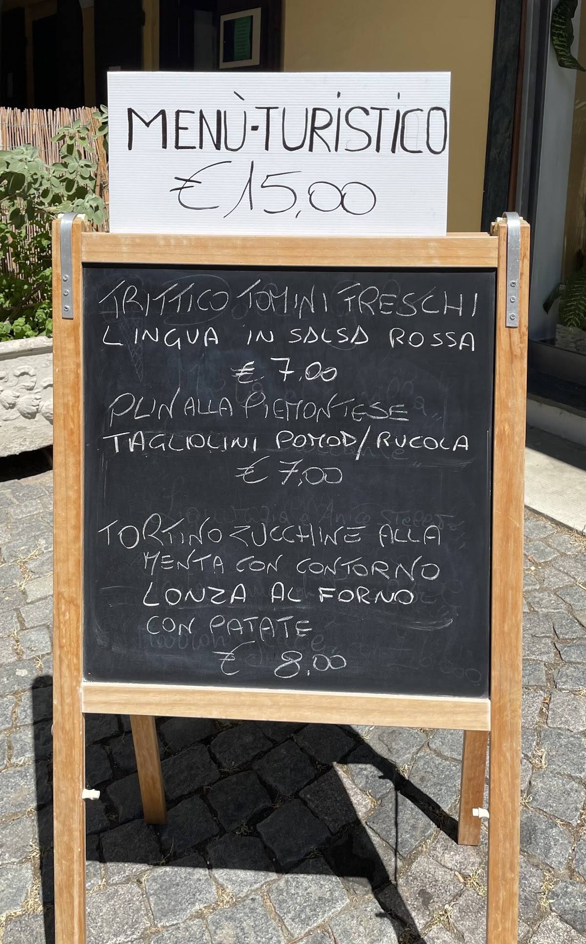 Menu da Ristorante La Buta Stupa, Agliè