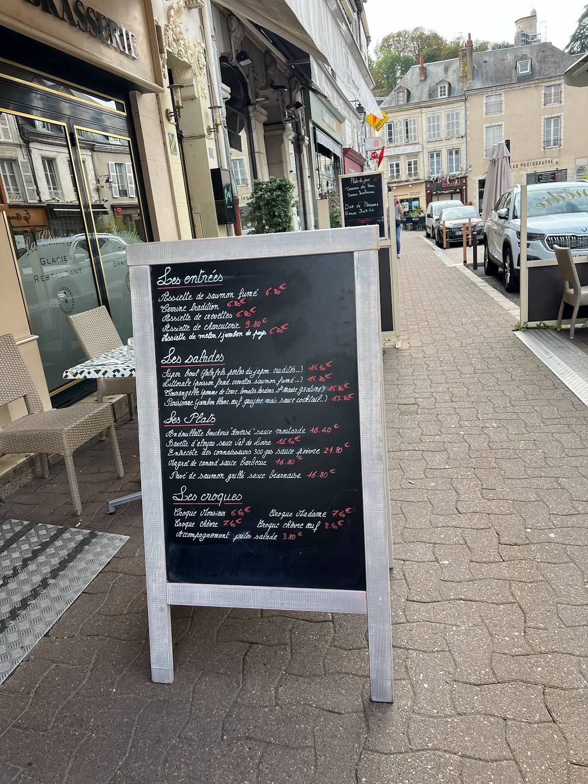 Menu au LA COMEDIE restaurant, Vendôme