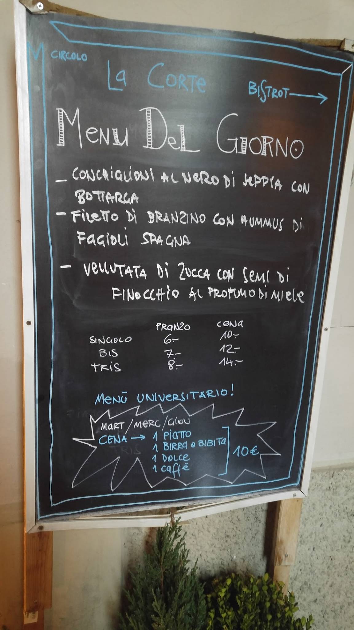 Menu da La Corte pub & bar, Trento