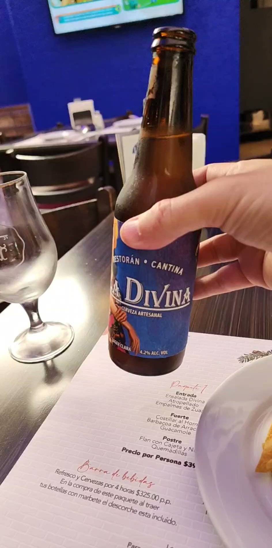Menu at La Divina restaurant, Monterrey, C. Diego de Montemayor 507 Sur