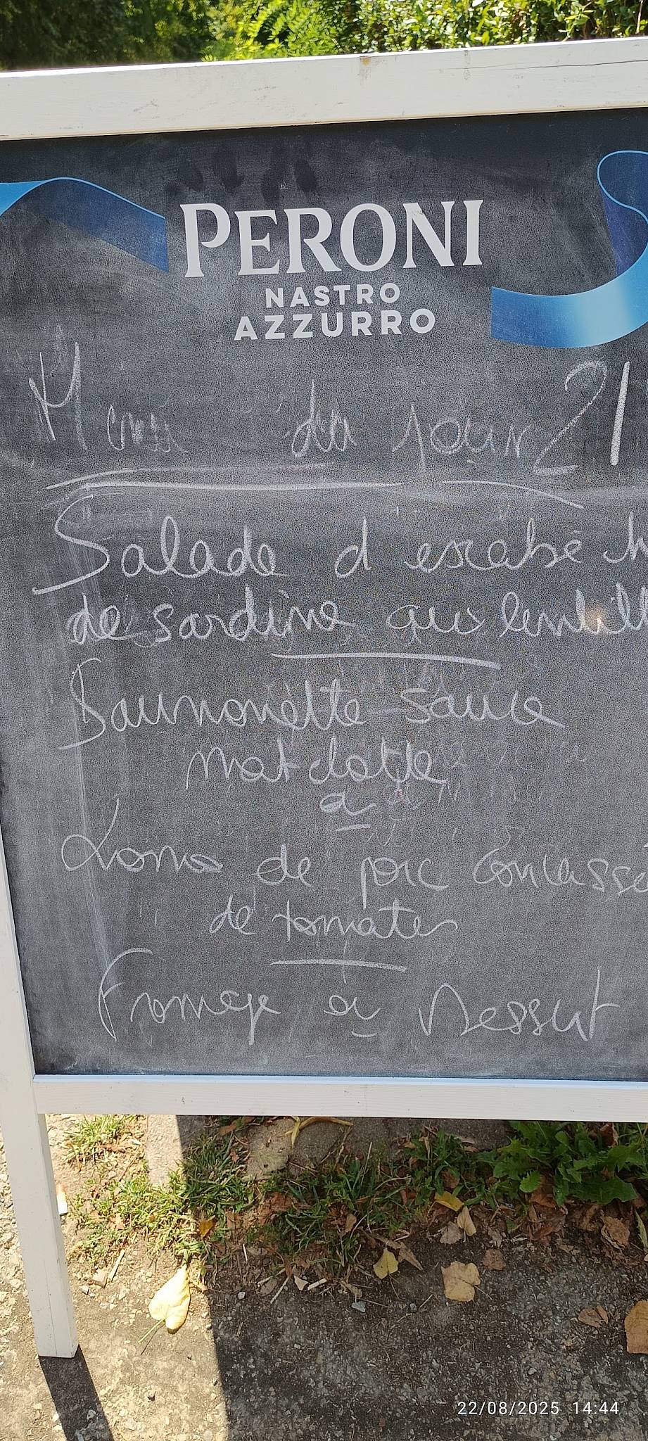Menu au La Maison Bleue restaurant, Trévoux