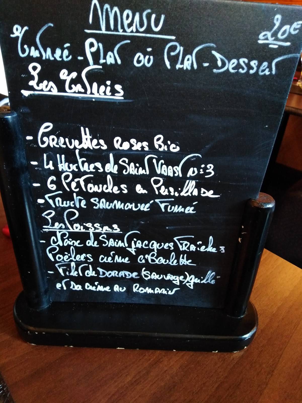 Menu au La Perle de Saint-Louis. restaurant, Versailles, 5 bis Rue du ...