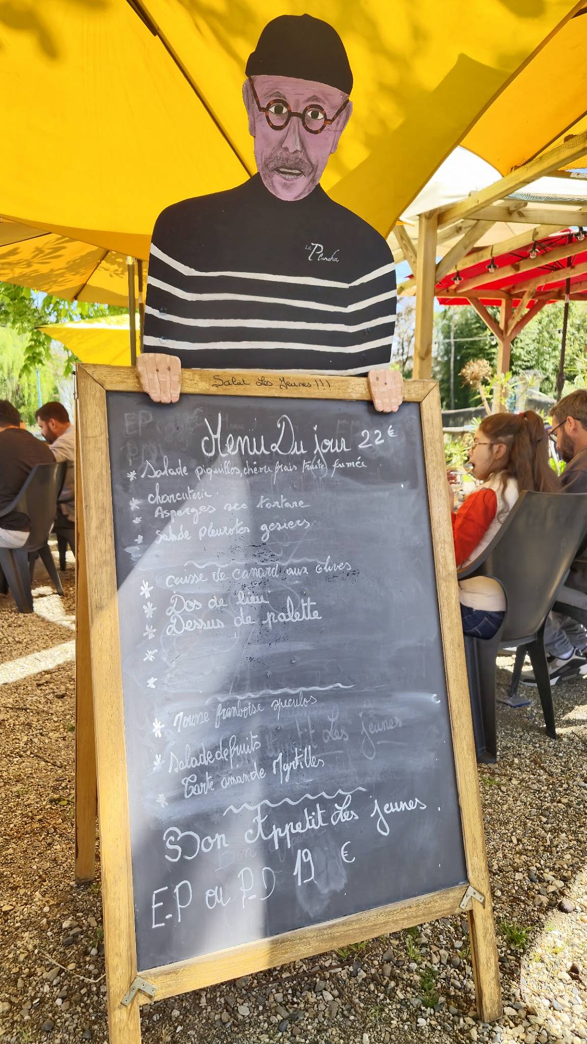 Menu au La Plancha restaurant, Castet-Arrouy