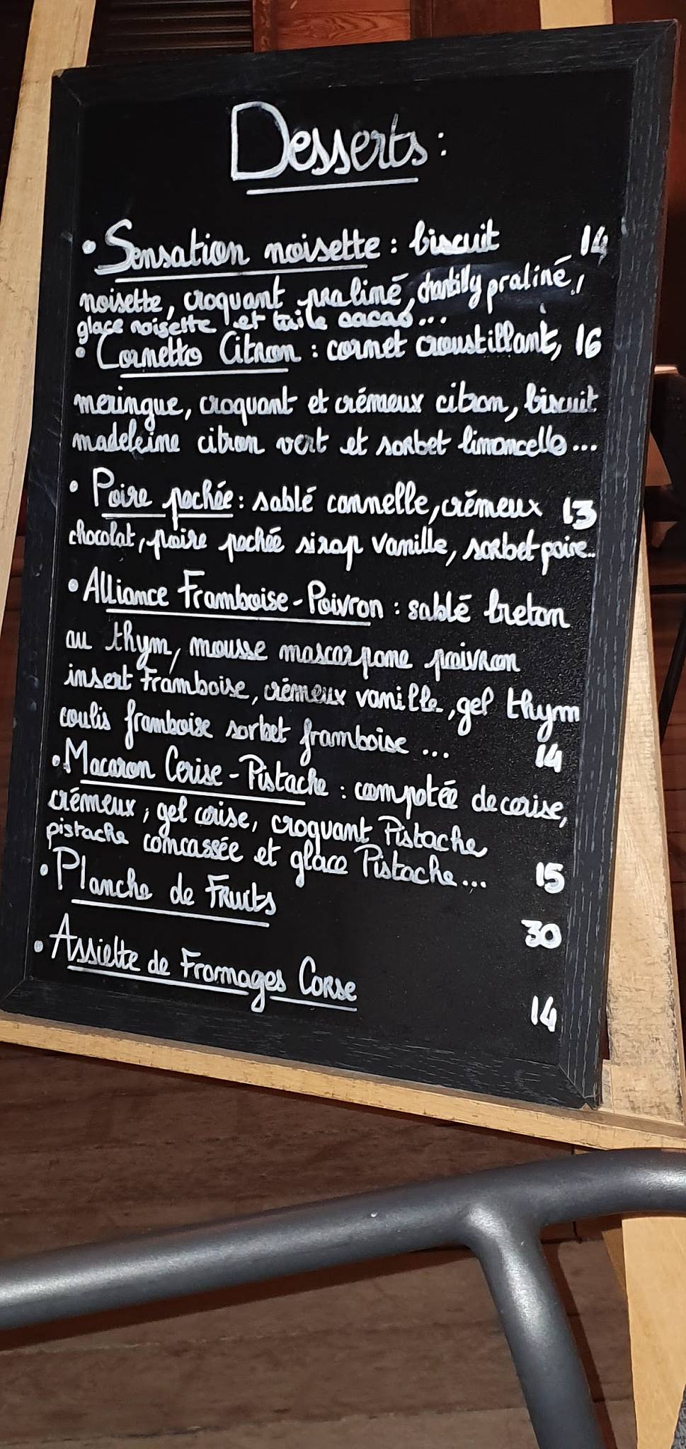 Carta del restaurante La Siesta, Conca, T10 T10