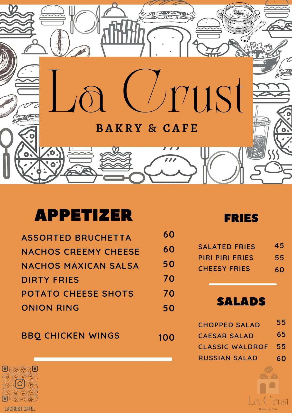 Menu at La crust Bakery & Cafe, Boisar