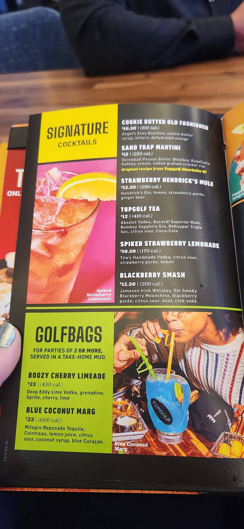Menu at Topgolf Lafayette pub & bar, Lafayette