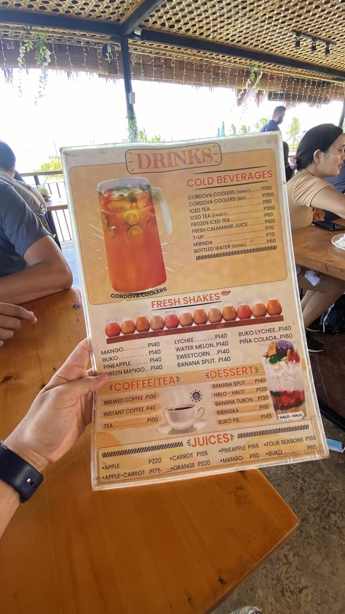 Menu at Lantaw Floating Native Restaurant - Cordova, Cebu City
