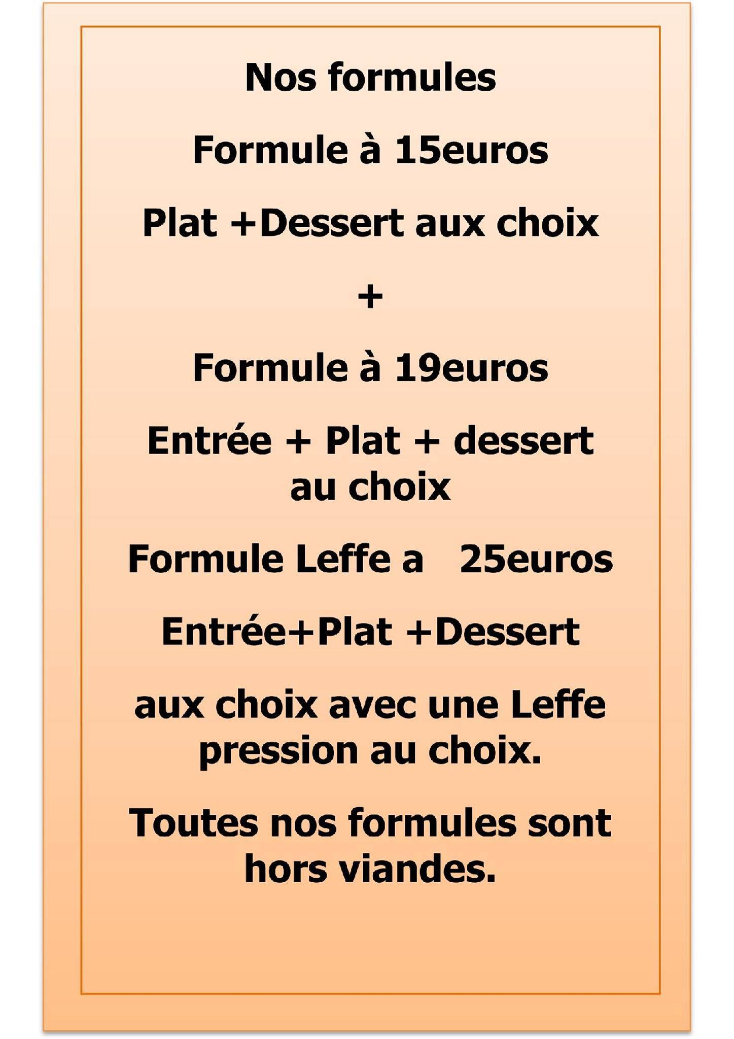 Menu au Le Café du Stade, Loos, 151 Rue du Général Leclerc