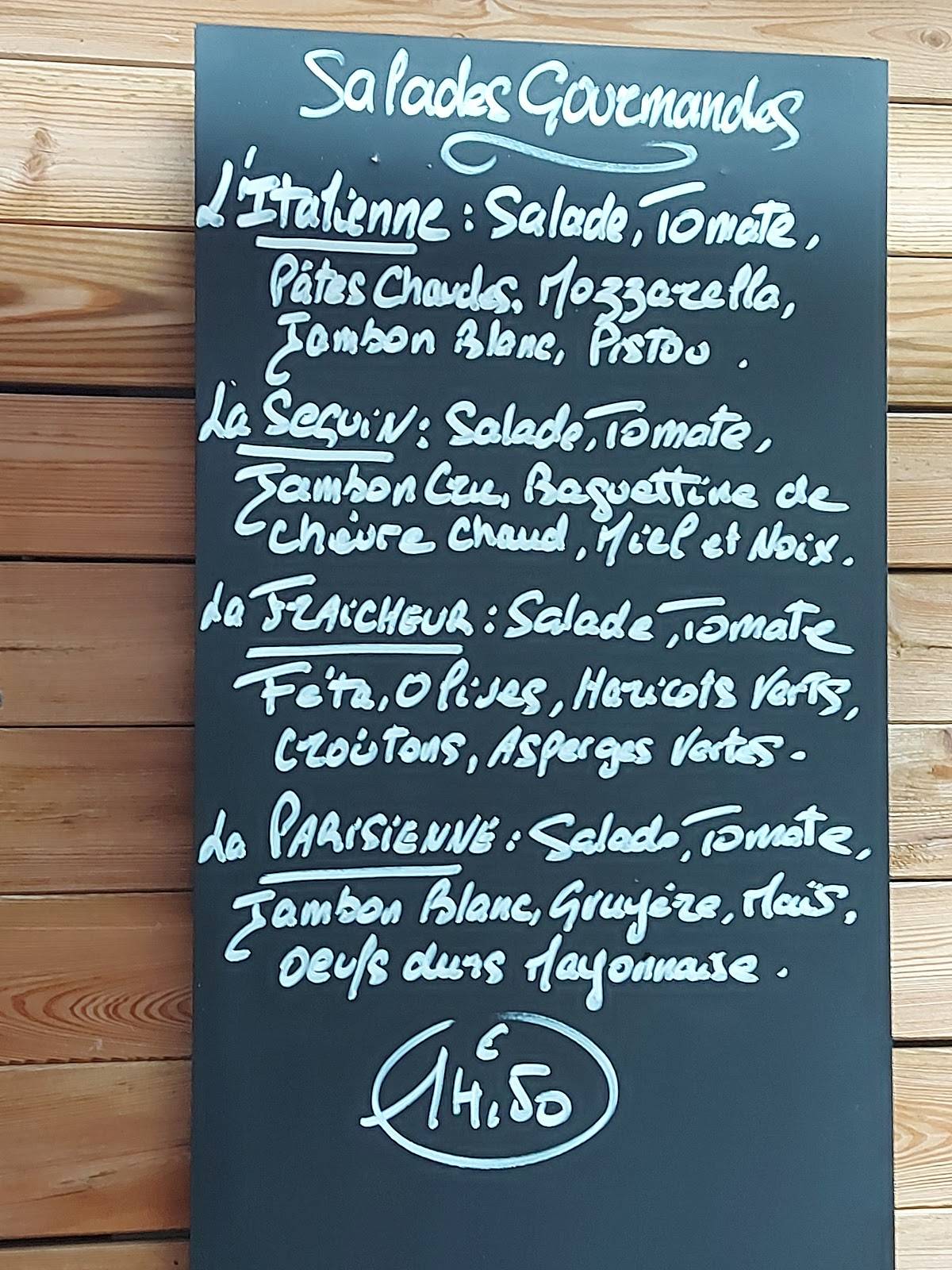 Menu au Le Caméléon restaurant, Lamorlaye