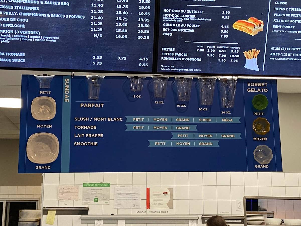 Menu au Le Laurier Restaurant/Crèmerie, Saint-Hyacinthe