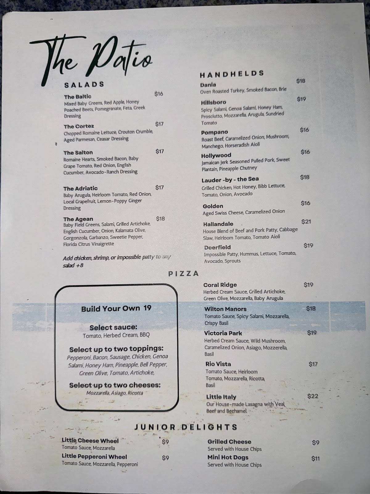 Menu at Le Marché Gourmet Market cafe, Fort Lauderdale