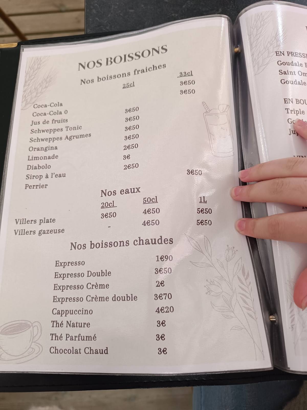 Menu au Le Saint Pierre restaurant, Berck