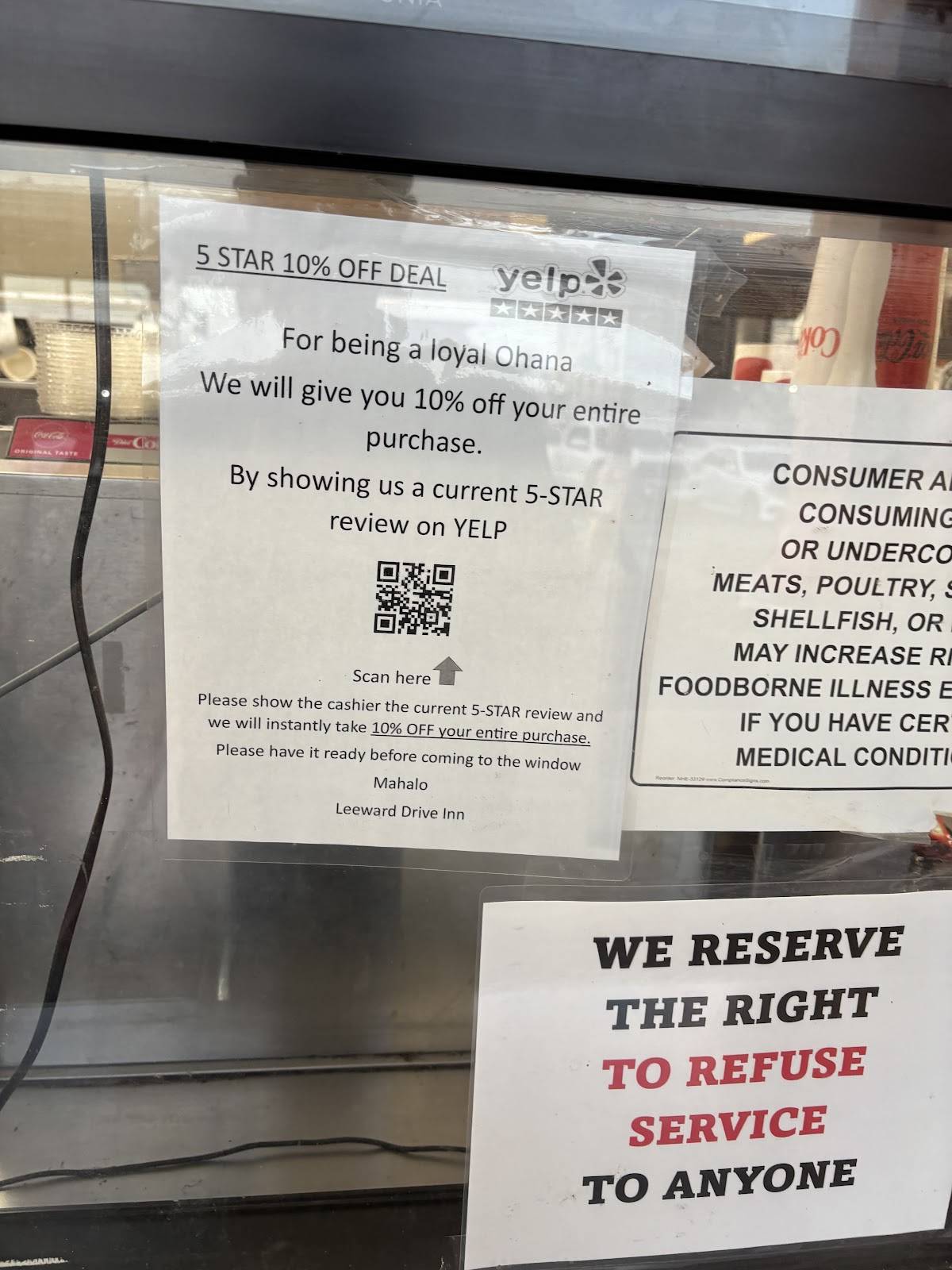 Menu at Leeward Drive-Inn BBQ, Waipahu