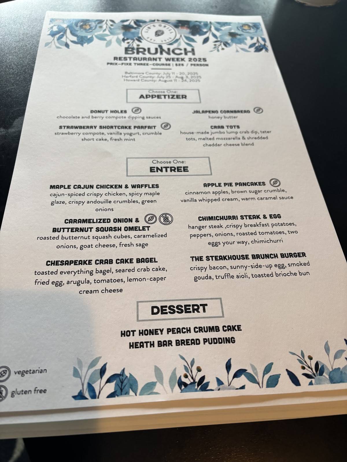 Menu at Lib's Grill pub & bar, Perry Hall