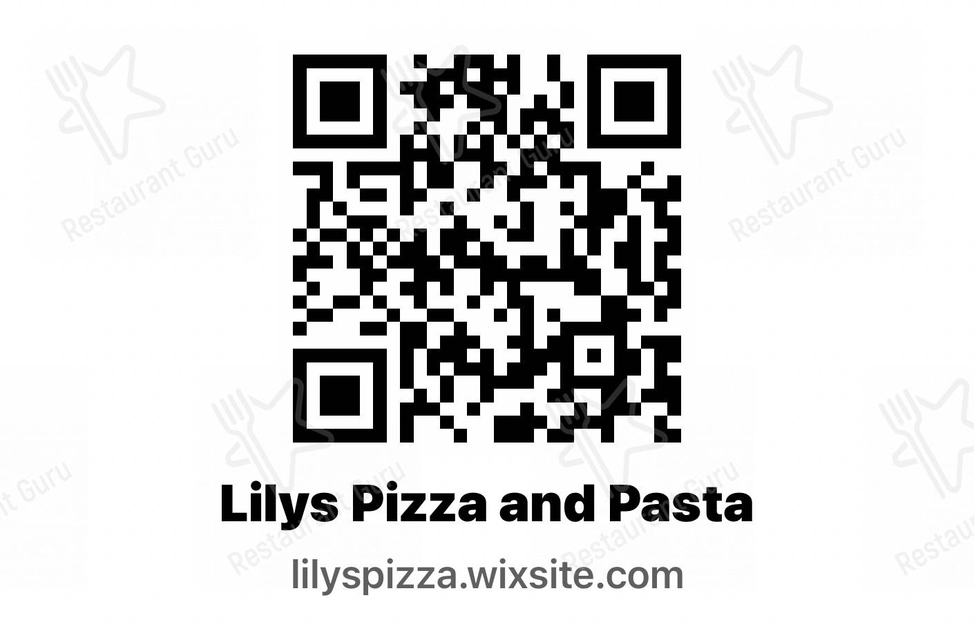 Menu at Lily's Pizza & Pasta restaurant, Coatesville, Lincoln Hwy