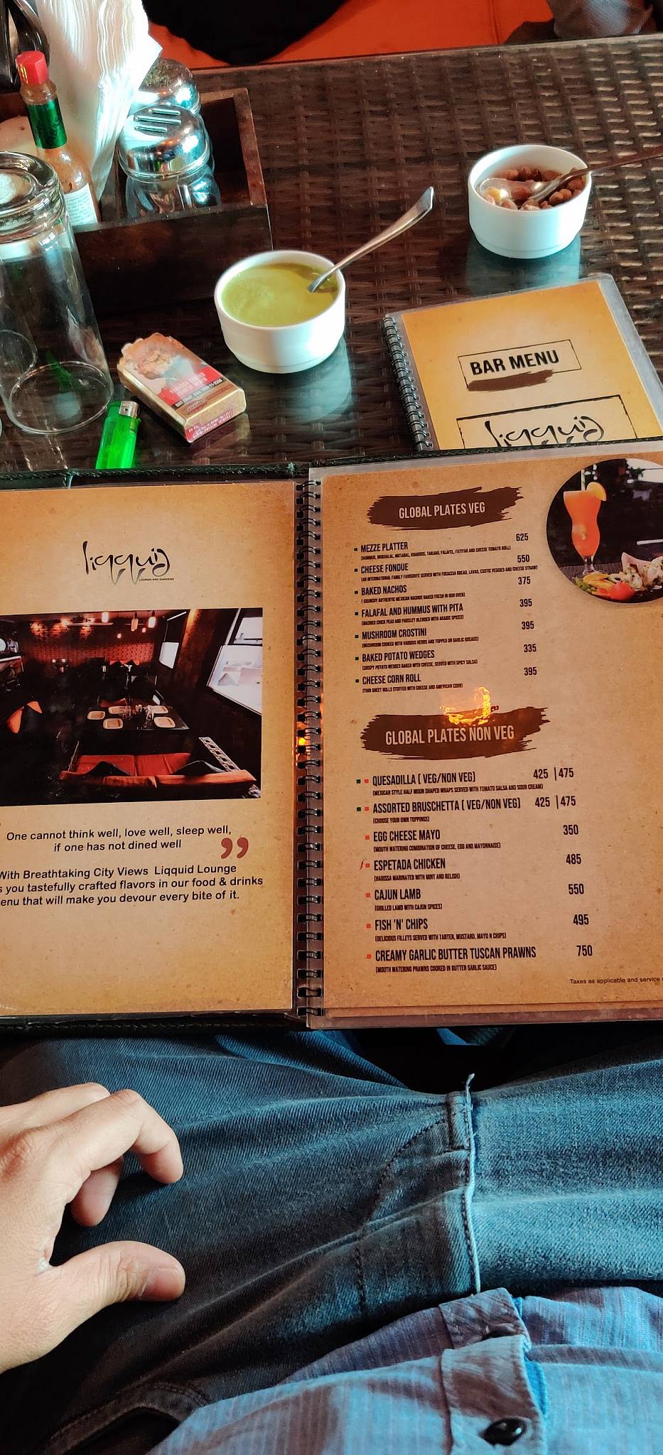 Menu at Liquid Lounge, Kanpur, 118/54-55