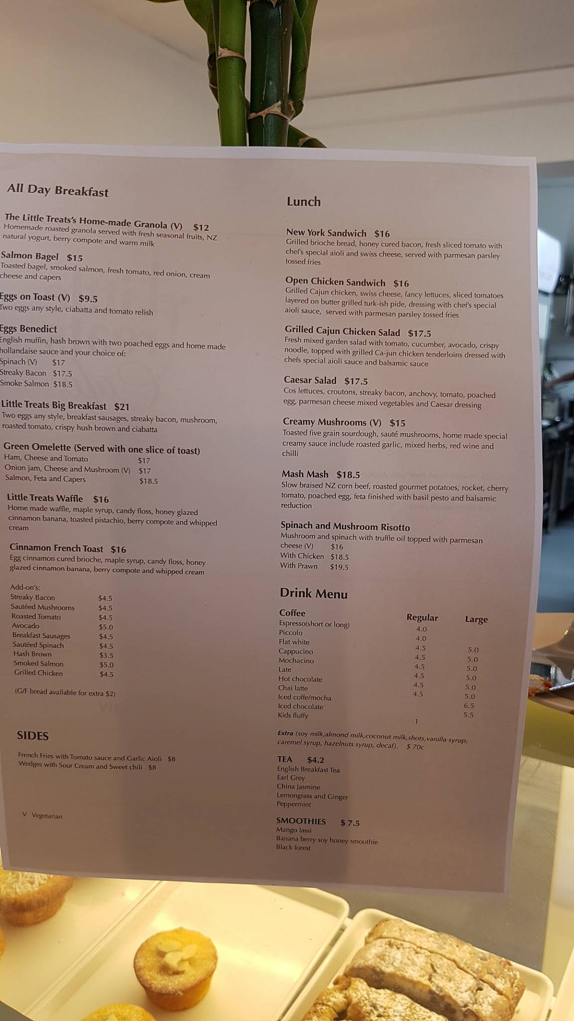 Menu at Little Treats Cafe New Lynn, Auckland