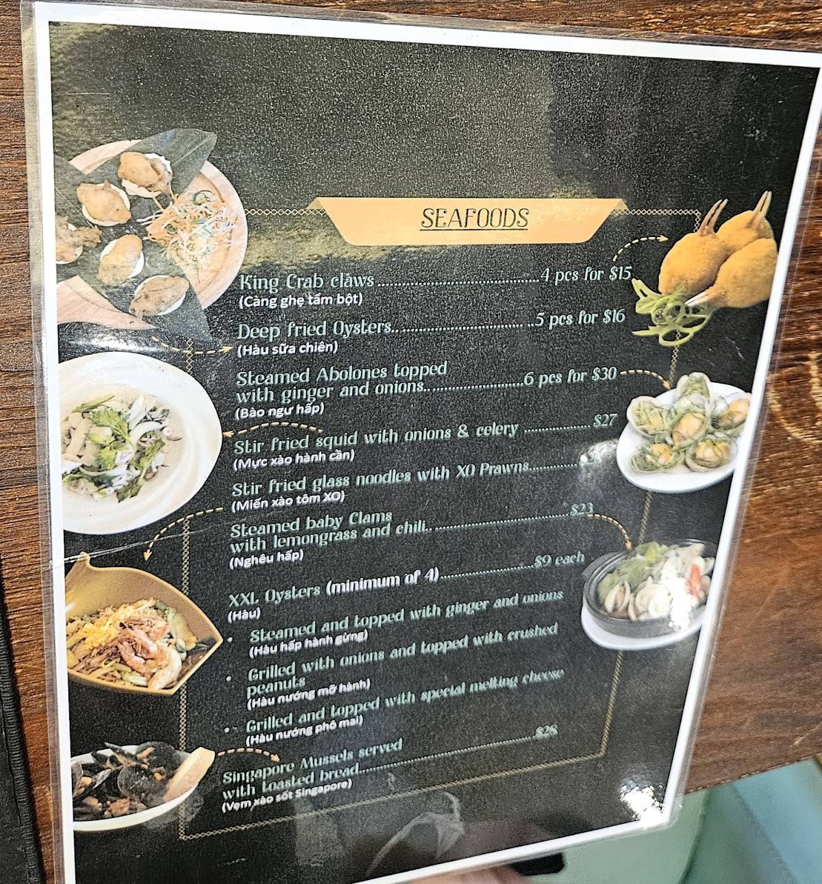 Menu at Little Viet Restaurant, Morley