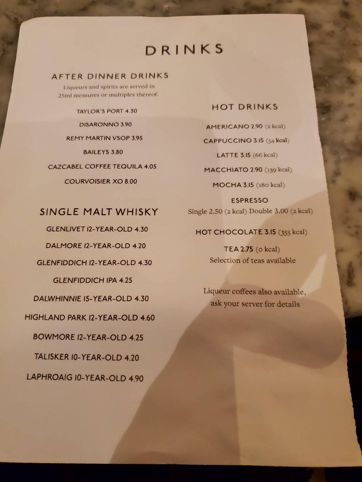 Menu at Loch Fyne Restaurant and Bar, Edinburgh, Harbour