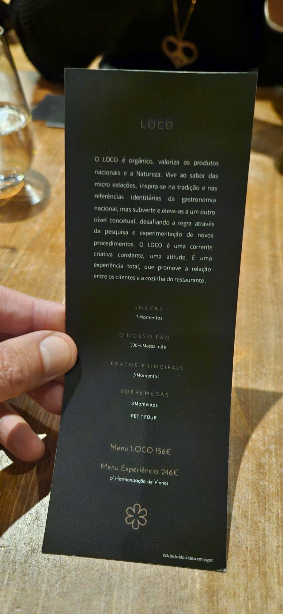 Menu at Loco pub & bar, Lisbon