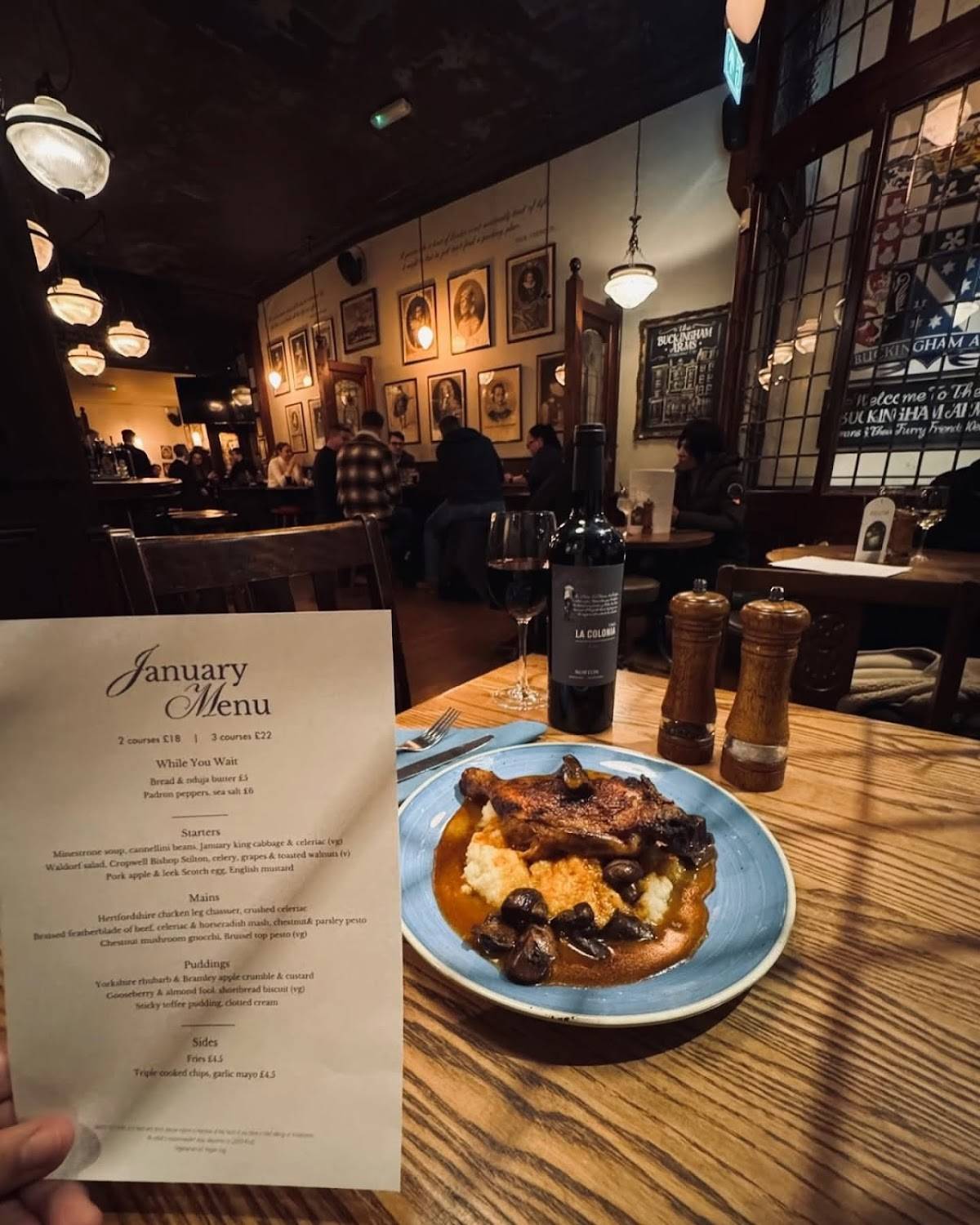 Menu at Buckingham Arms pub & bar, London
