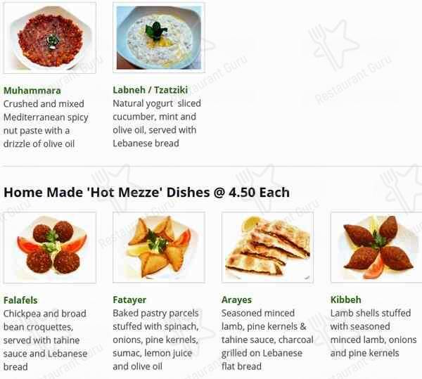 Menu at Cedar Tree restaurant, Ruislip, 80 Victoria Road
