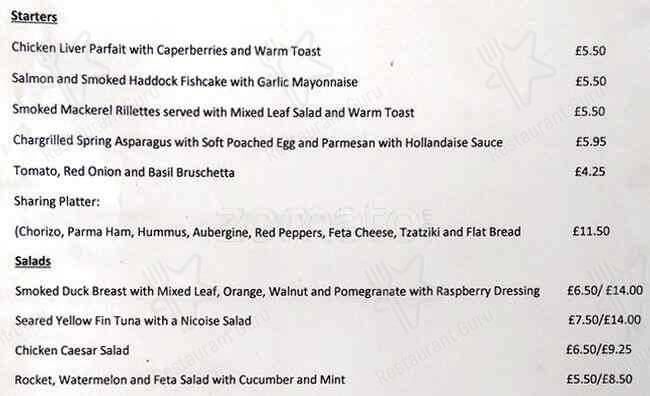 Menu at The Railway Teddington pub & bar, Teddington, 3 Victoria Rd