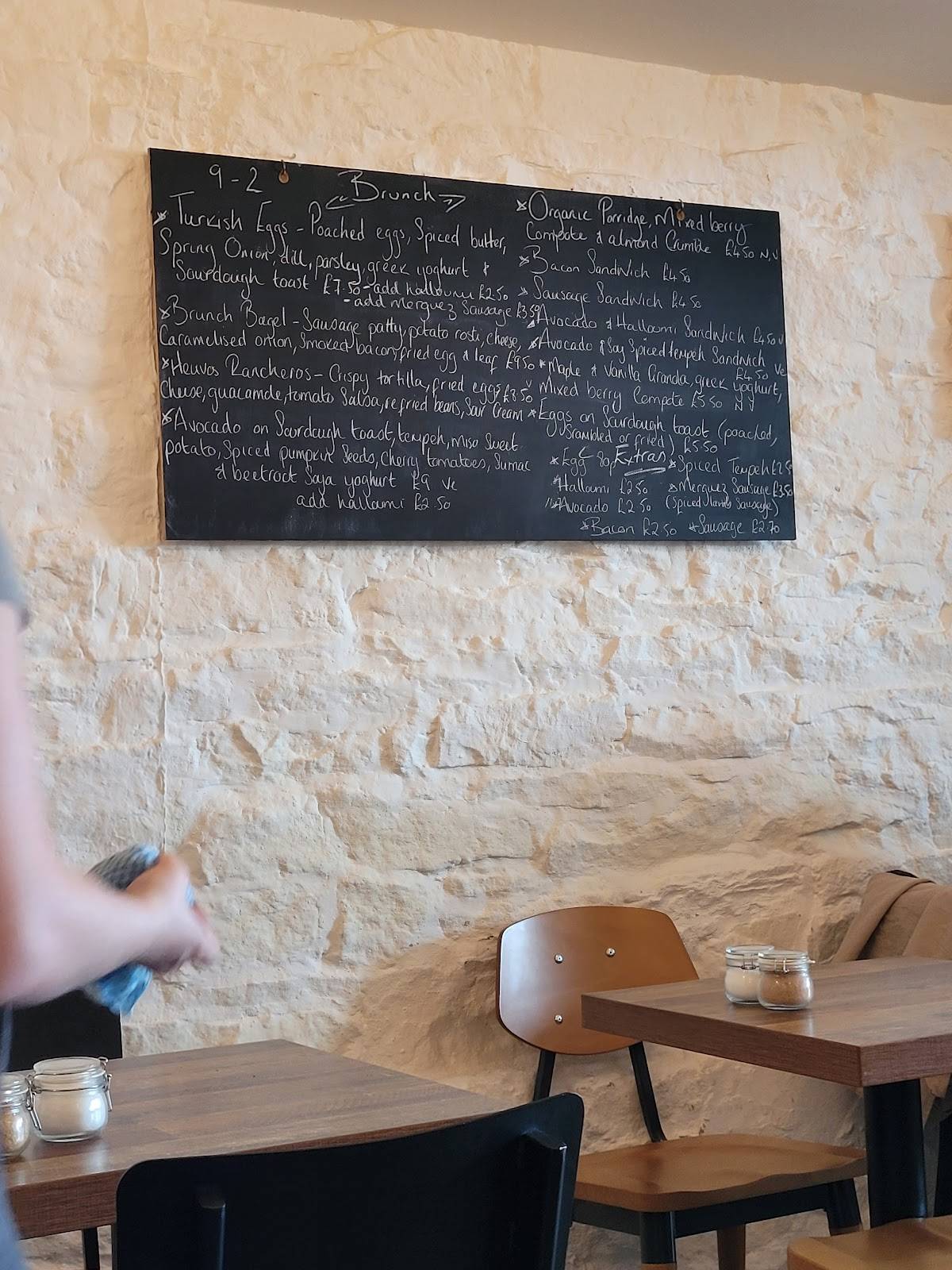 Menu at Lovely Pear cafe, Sheffield