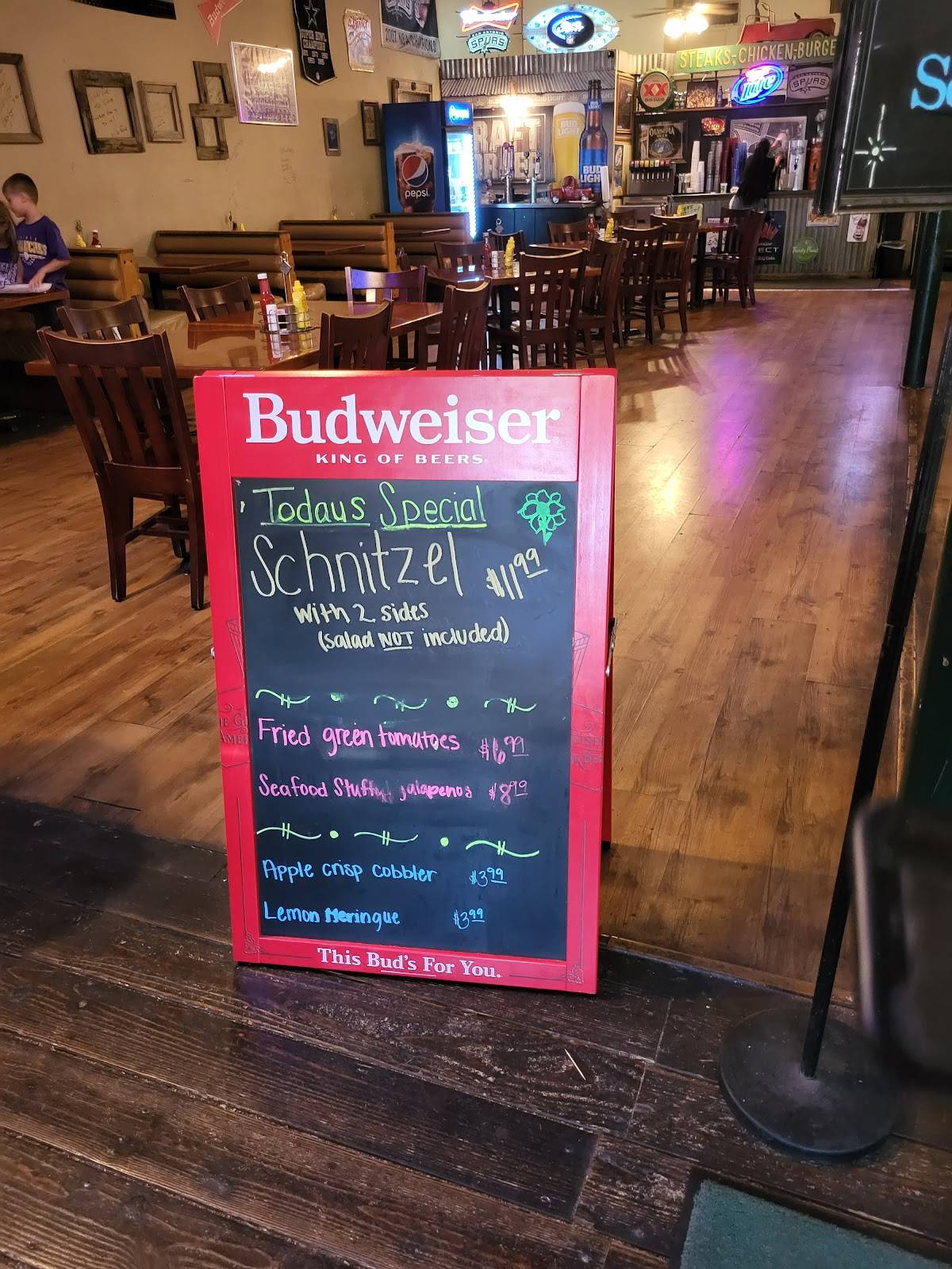Menu at Blake's steakhouse, Luling