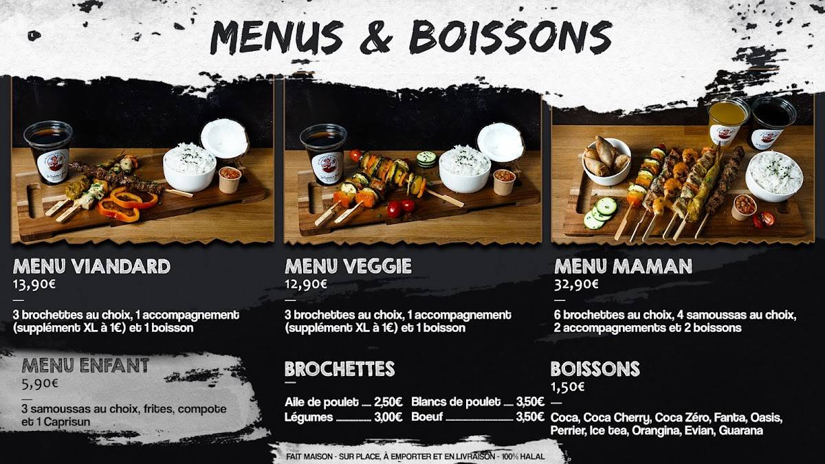 Menu au Les Brochettes De Maman restaurant, Chambéry