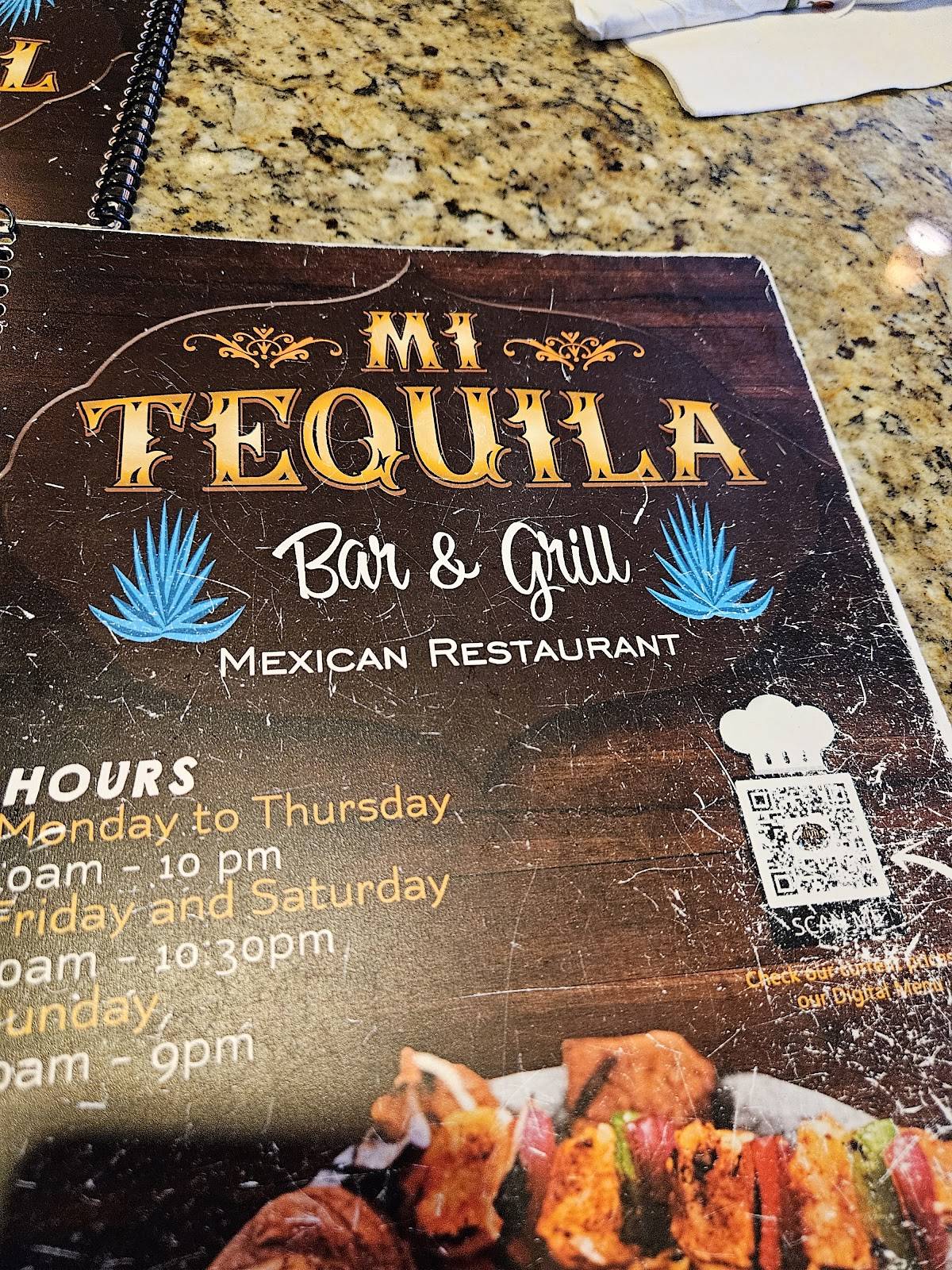Menu at MI TEQUILA Mexican Restaurant, Petoskey