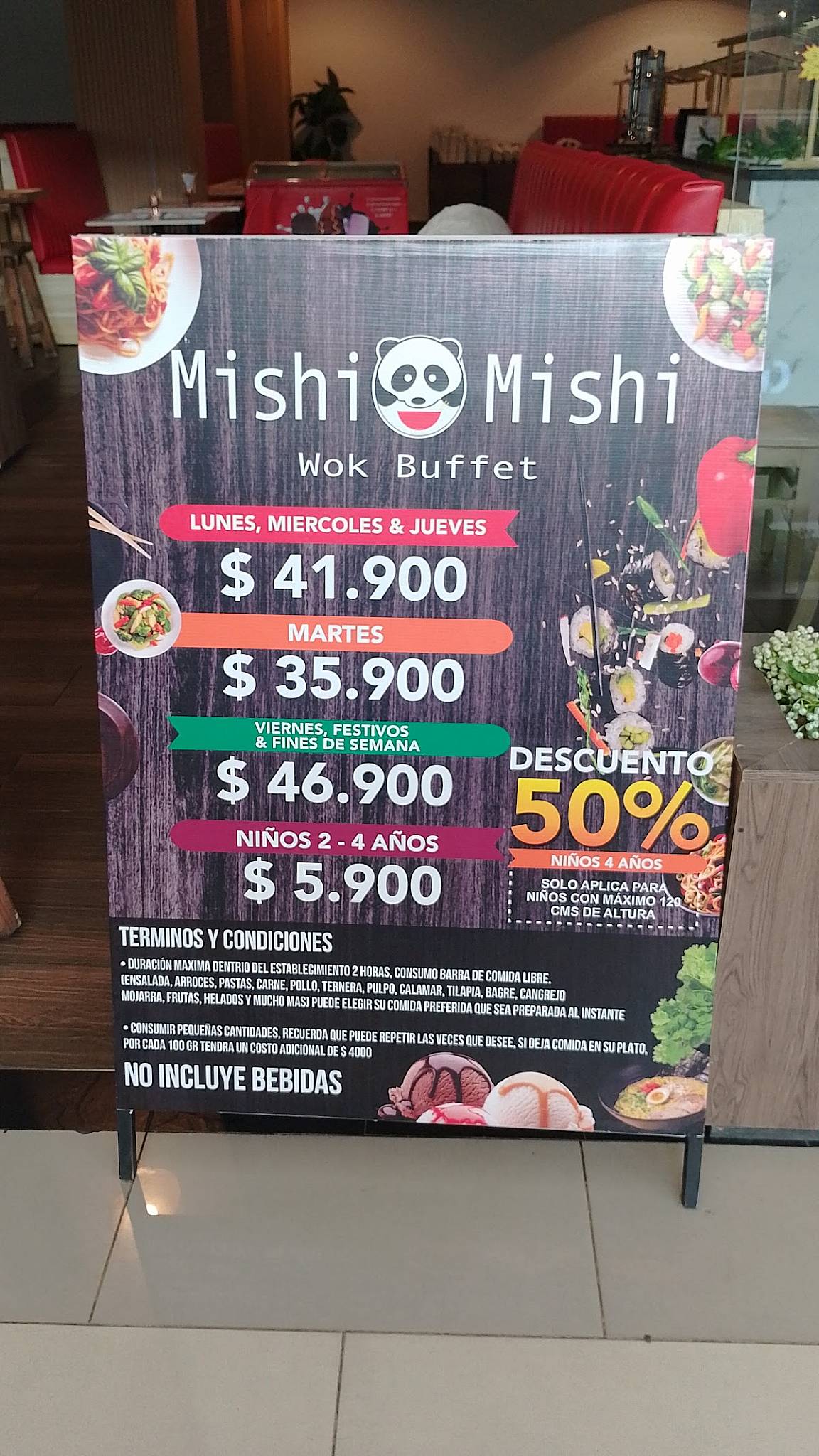 Carta del restaurante MISHI MISHI, Bogotá