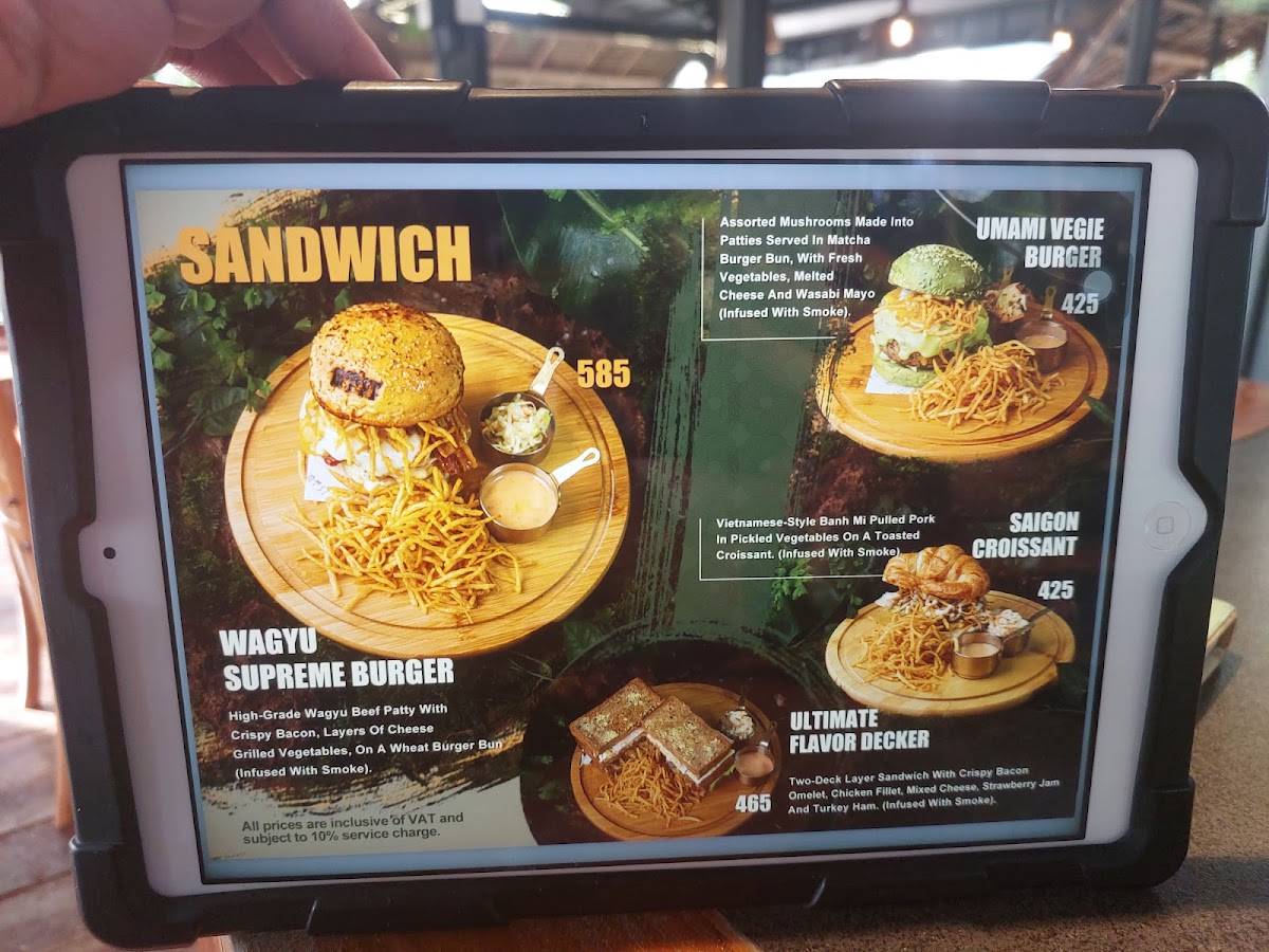 Menu at MIST Restaurant, Panglao, Anos Fonacier Circumferential Rd