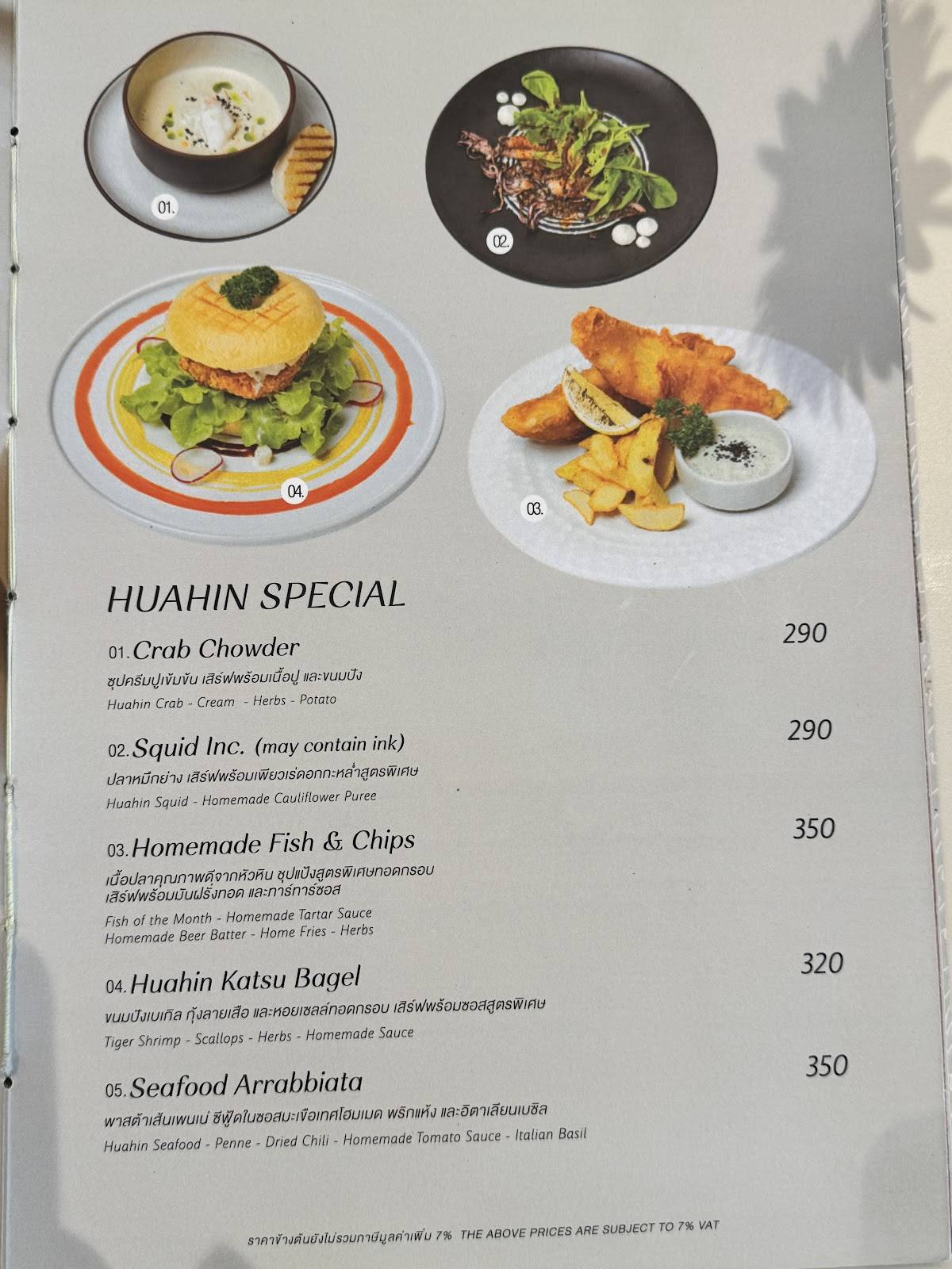 Menu at MITTE MITTE Huahin - Café & Brunch restaurant, Hua Hin
