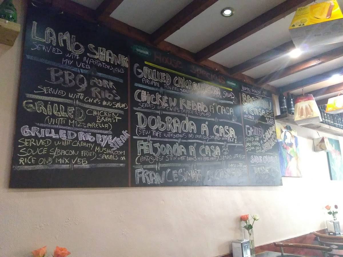 Carta de Mad Coffee Bar, Sutton