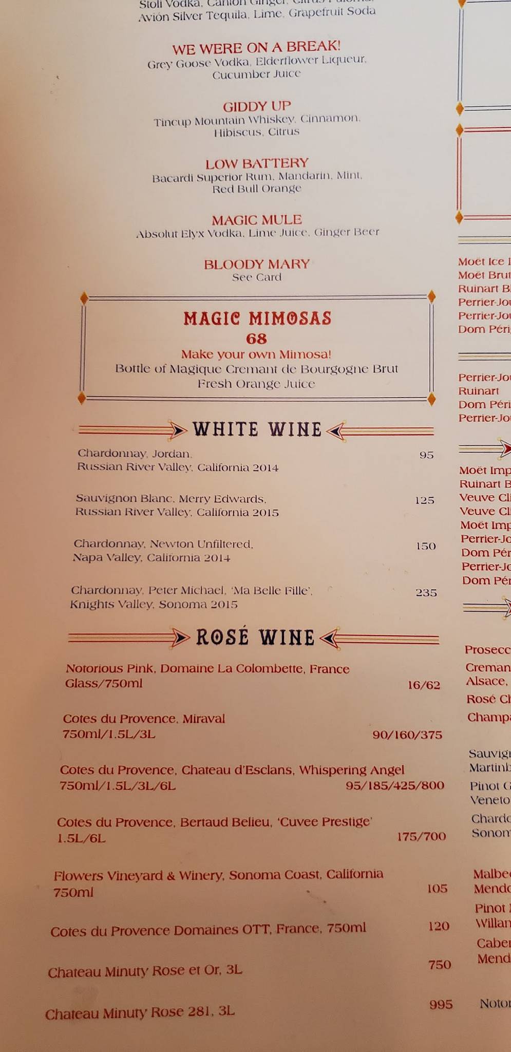Menu at Magic Hour Rooftop Bar & Lounge, West New York