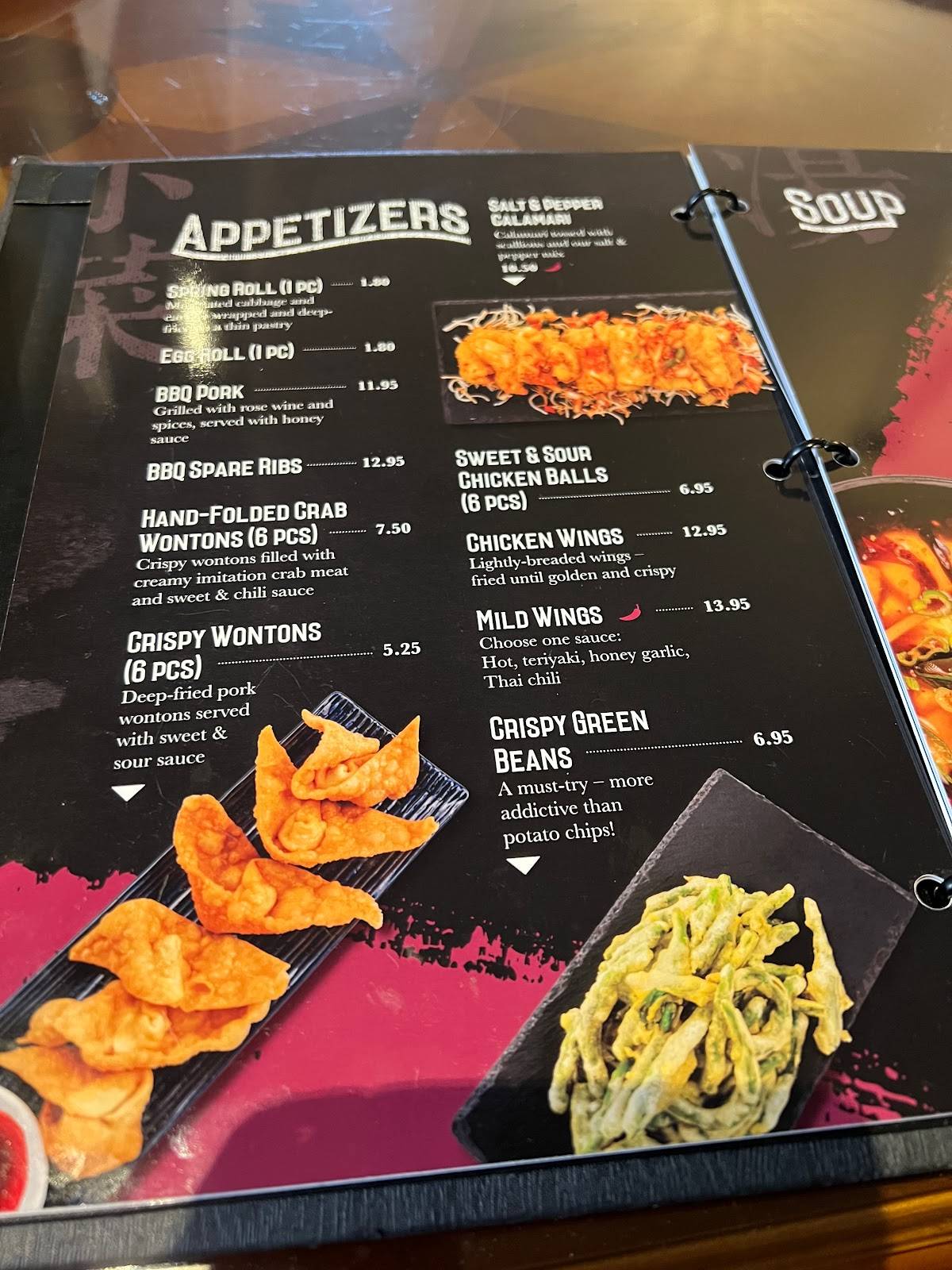 Menu at Magnolia Chinese Cuisine restaurant, Niagara Falls