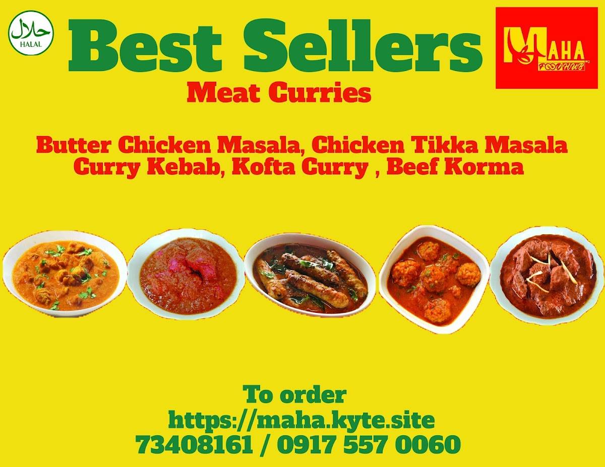 Carta del restaurante Maha Food Hub(Halal), Parañaque