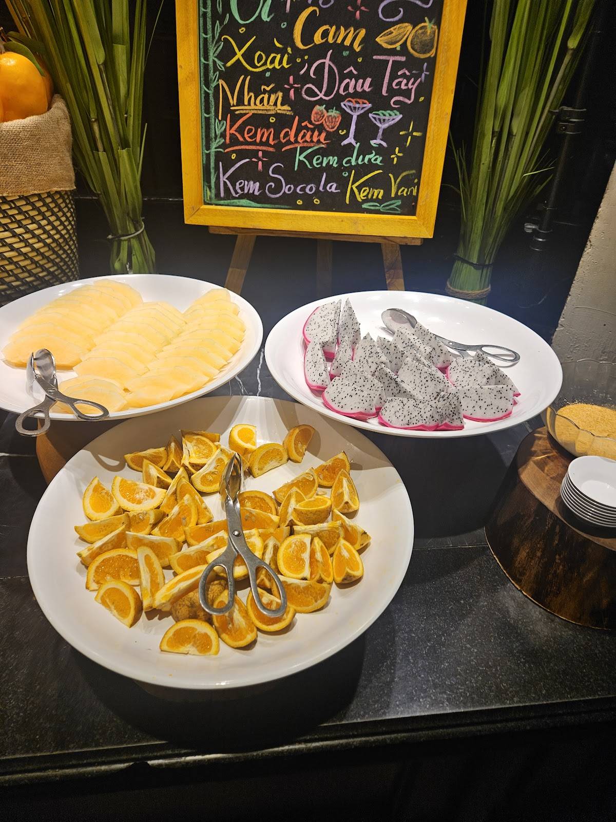 Menu at Maison Sen Buffet restaurant, Hanoi, 61 Trần Hưng Đạo