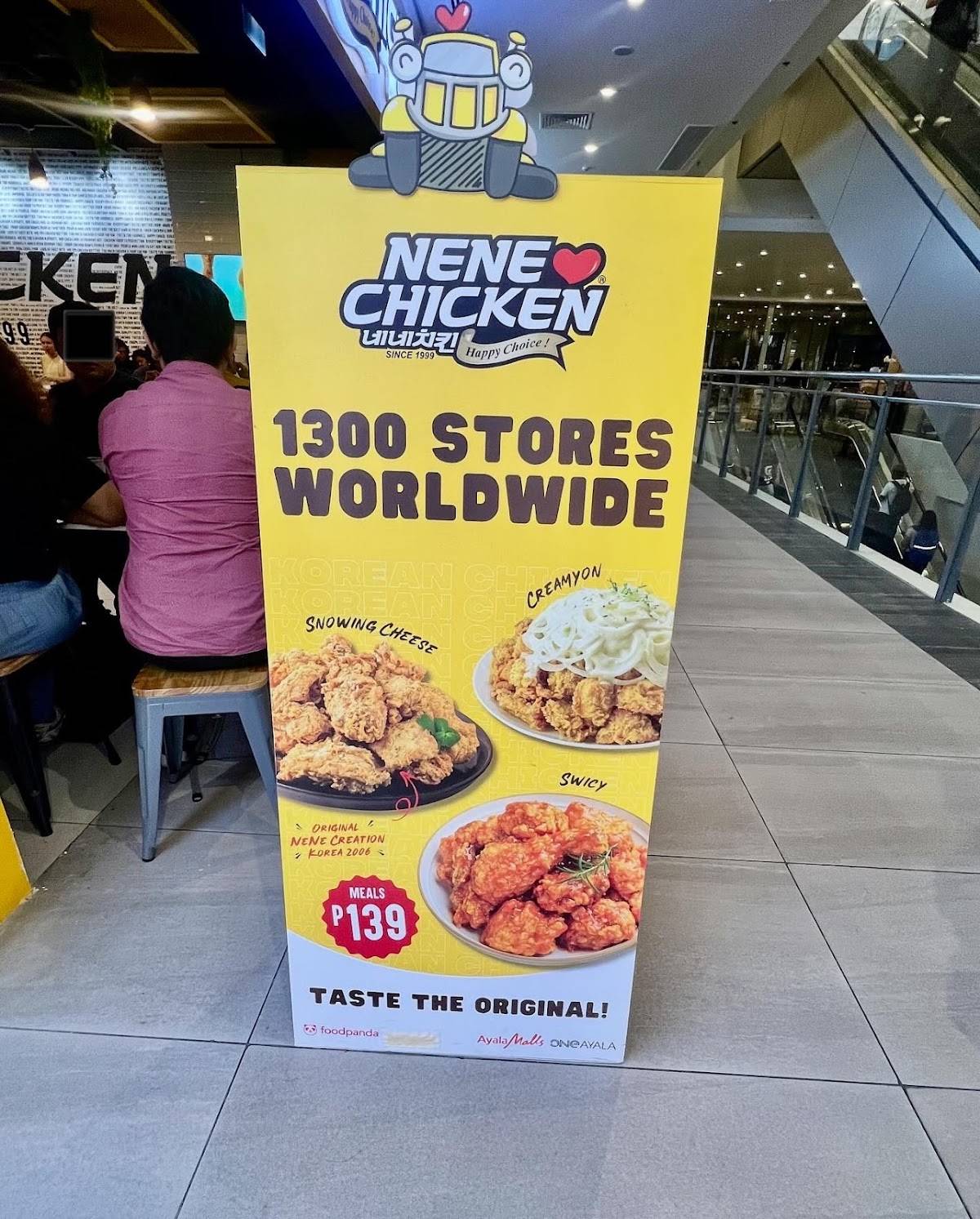 Menu at NeNe Chicken restaurant, Makati
