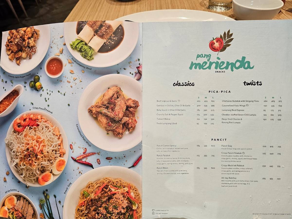 Menu at Manam Cafe Megamall, Mandaluyong, 3/F Mega Fashion Hall