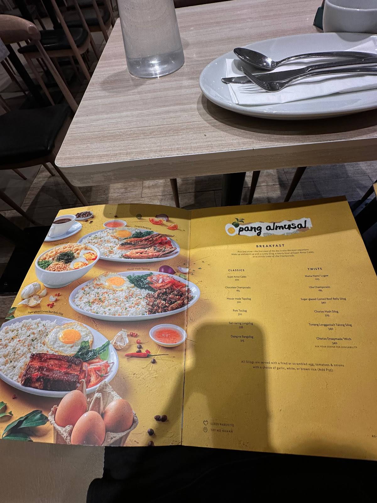 Menu at Manam Cafe Megamall, Mandaluyong, 3/F Mega Fashion Hall