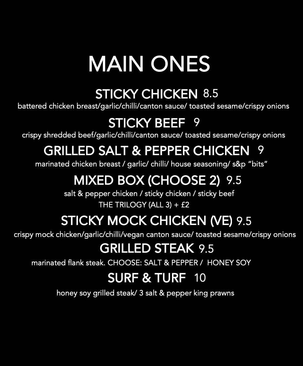 Menu at Salt & Pepper restaurant, Manchester, 60-62 High St