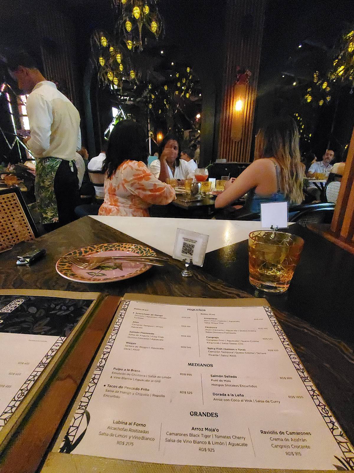 Carta del restaurante Maraca, Santo Domingo