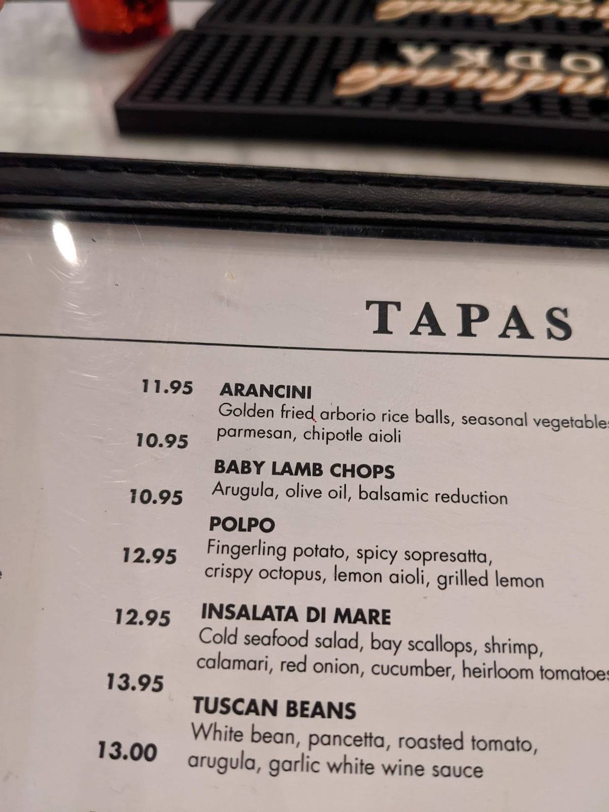 Menu at Matto Wine Bar, Shelton