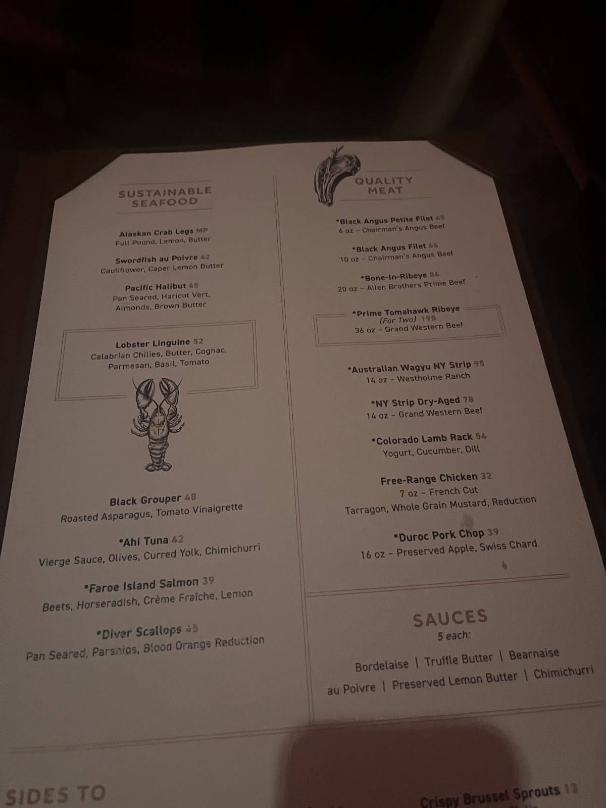 Menu at Maury's pub & bar, Charlotte Harbor